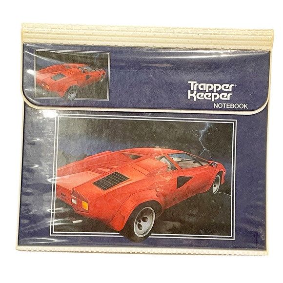 Mead | Office | 988 Mead Trapper Keeper Red Lamborghini Countache Rare ...